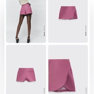 Zara | Shorts | Zara Skort In Pink | Poshmark